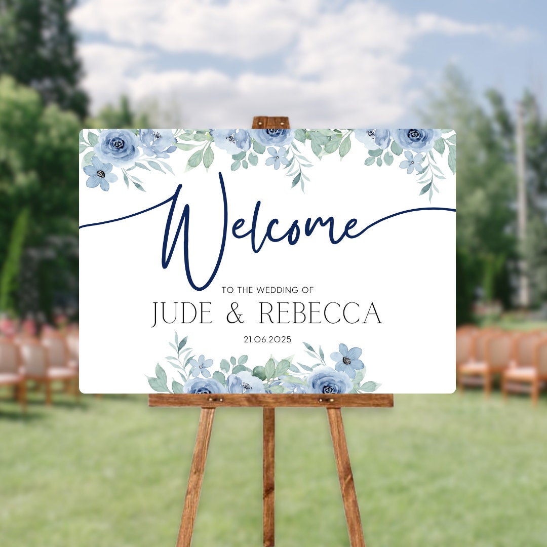 Custom Wedding Welcome Sign | Custom Wedding Welcome Board | Custom ...