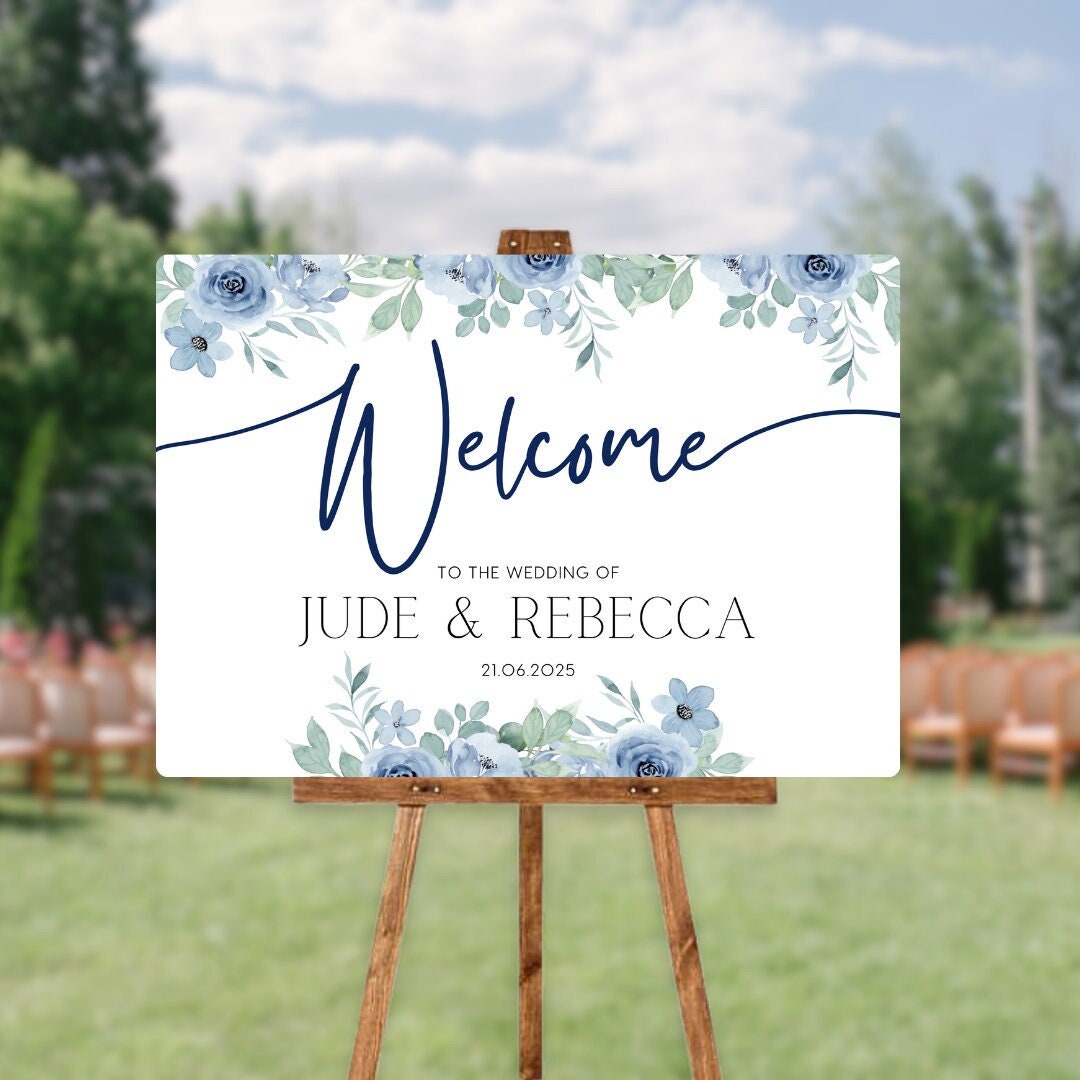 Custom Wedding Welcome Sign Custom Wedding Welcome Board Custom Wedding ...