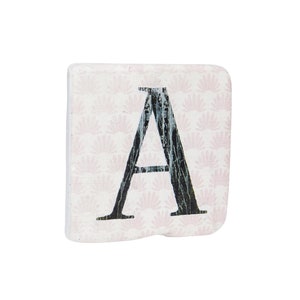 Resin Ceramic Letter Alphabet Pattern Tile Coaster Personalise Coasters ...