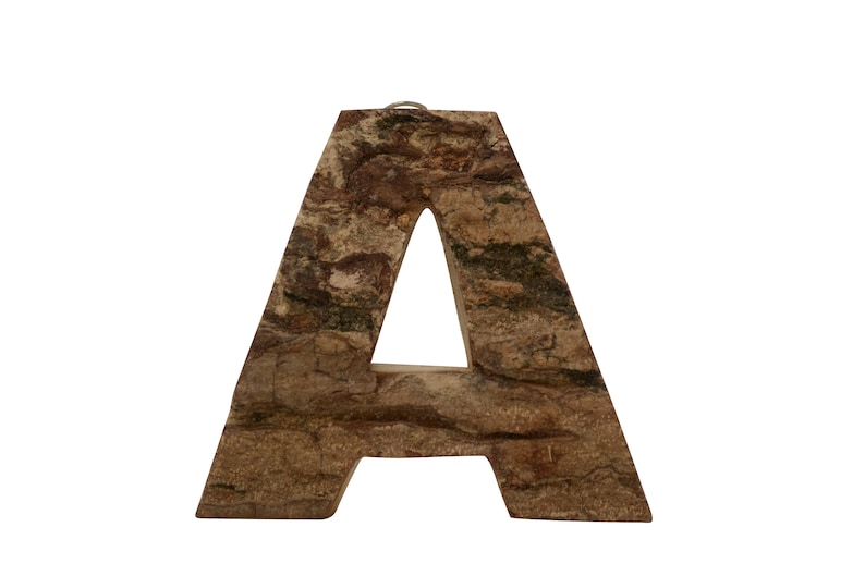 Rustic Bark Wooden Tree Trunk 8cm Letters Alphabet A-Z & - Etsy UK