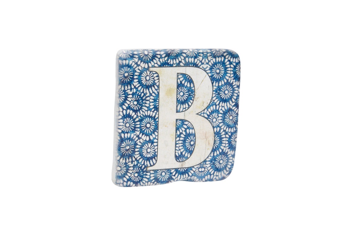 Resin Ceramic Letter Alphabet Pattern Tile Coaster Personalise | Etsy UK