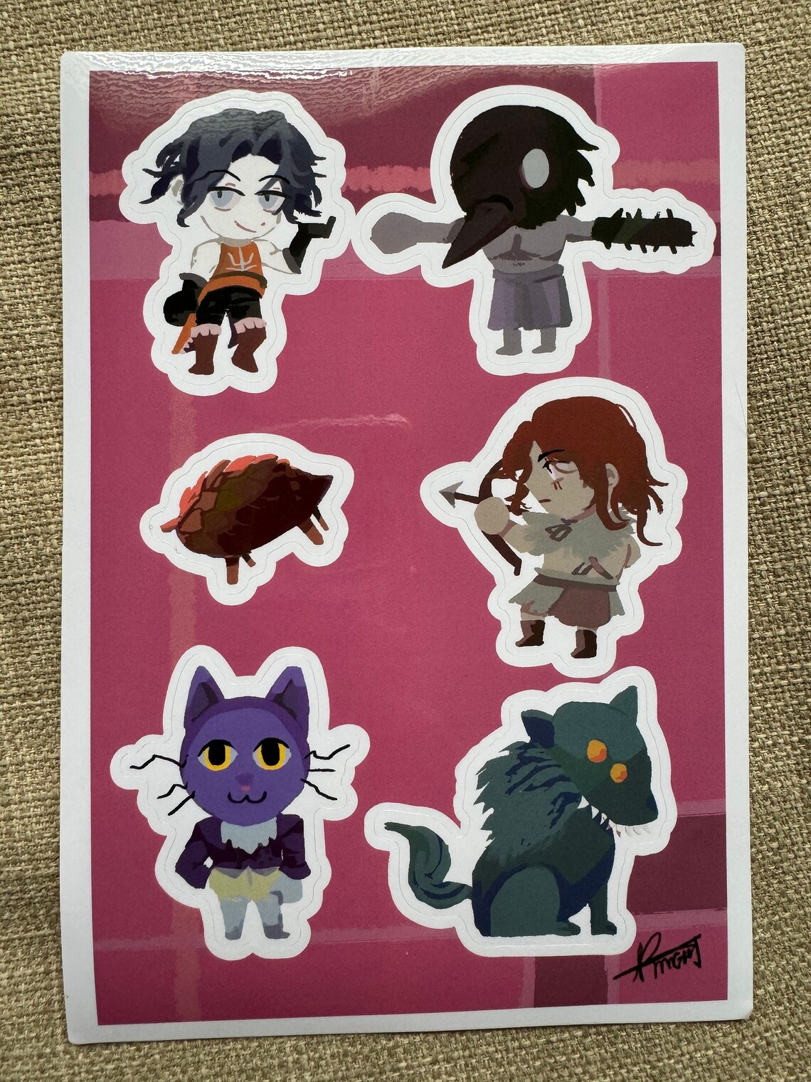 Fear and Hunger Sticker Sheet - Etsy