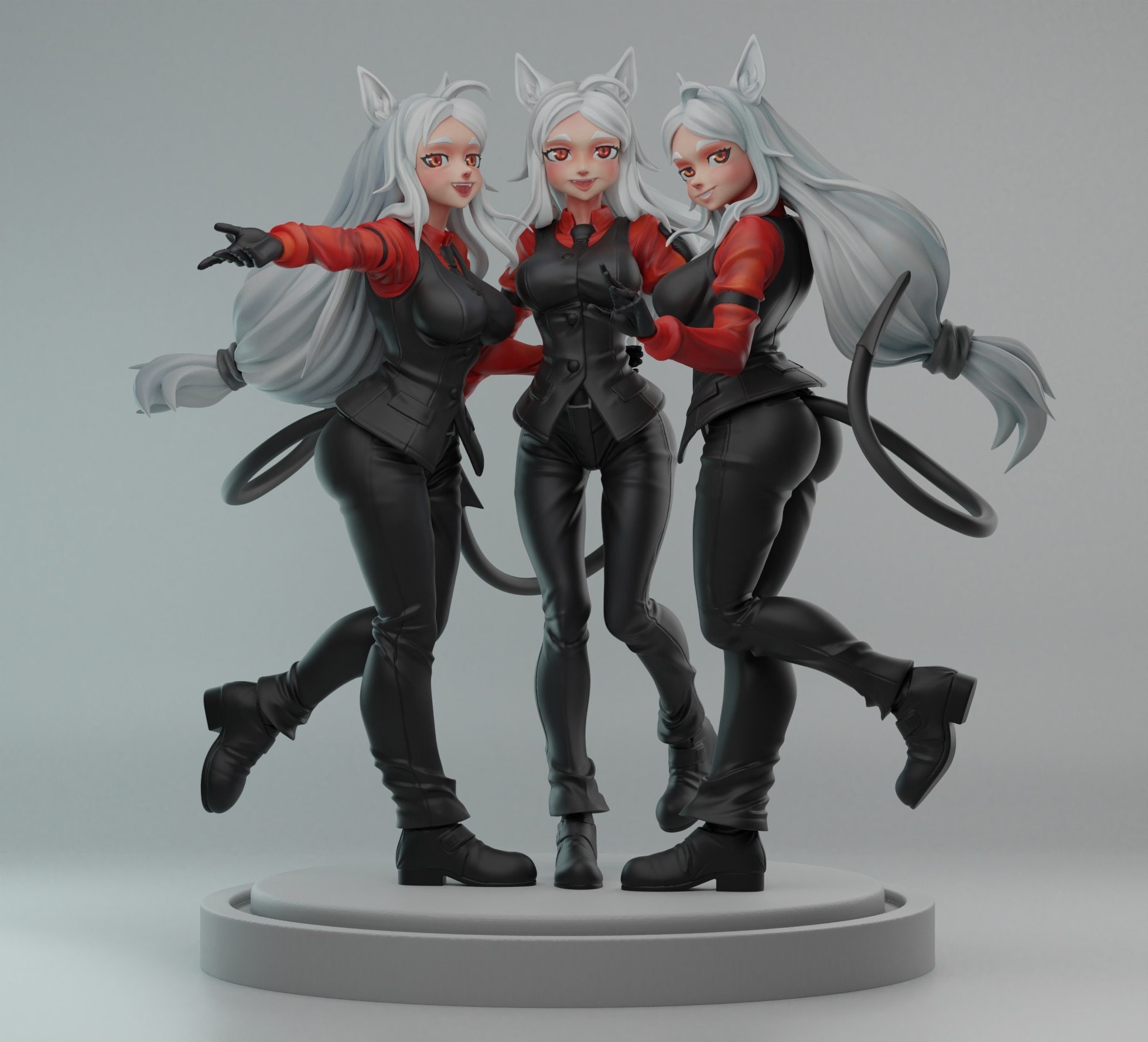 Helltaker Cerberus Figurine Rubim Figurine Kit - Etsy Hong Kong