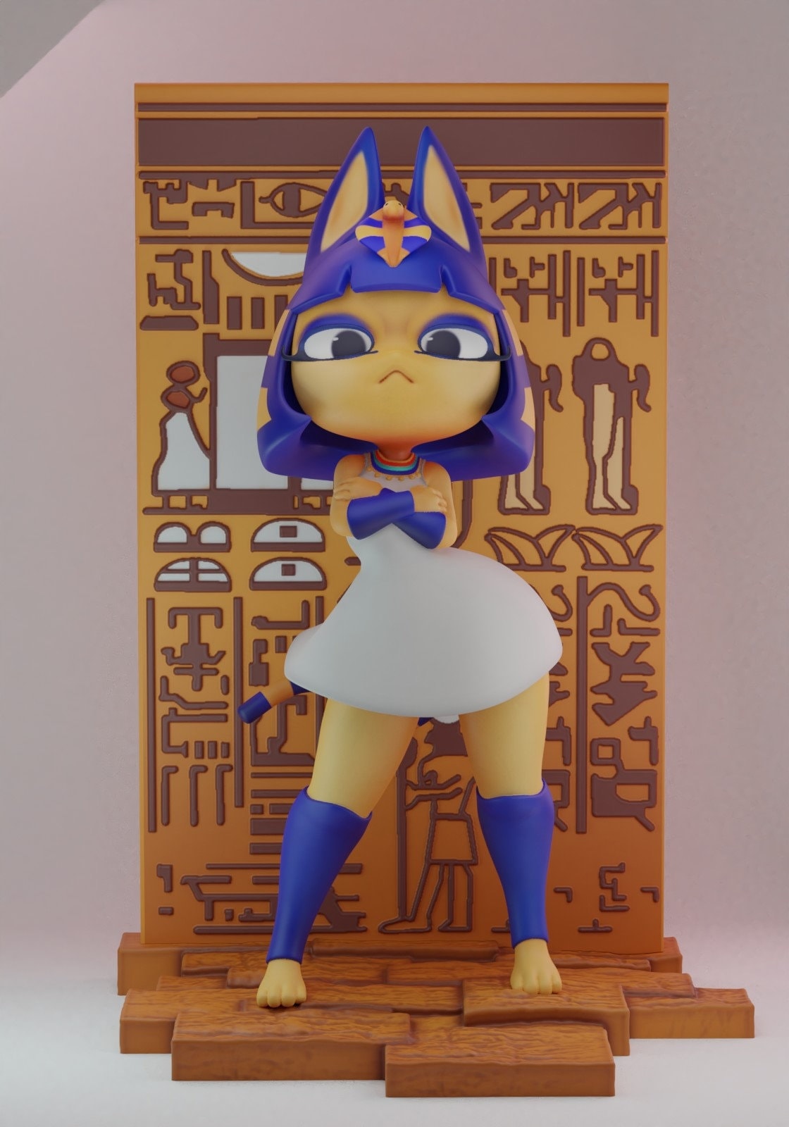 Animal Crossing Ankha Figurine Rubim - Etsy
