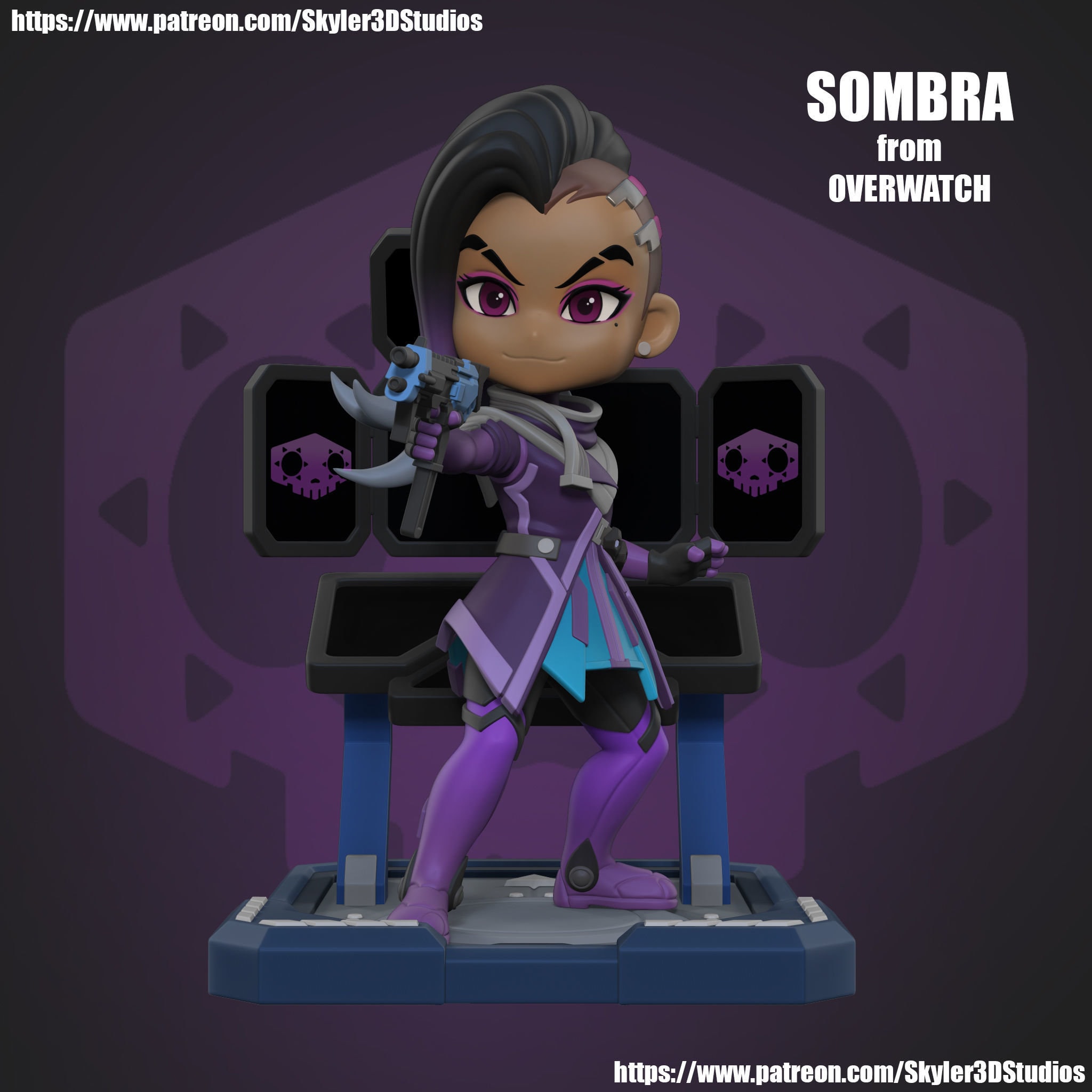 Chibi Sombra Figurine Skyler3dstudios Figurine Kit - Etsy