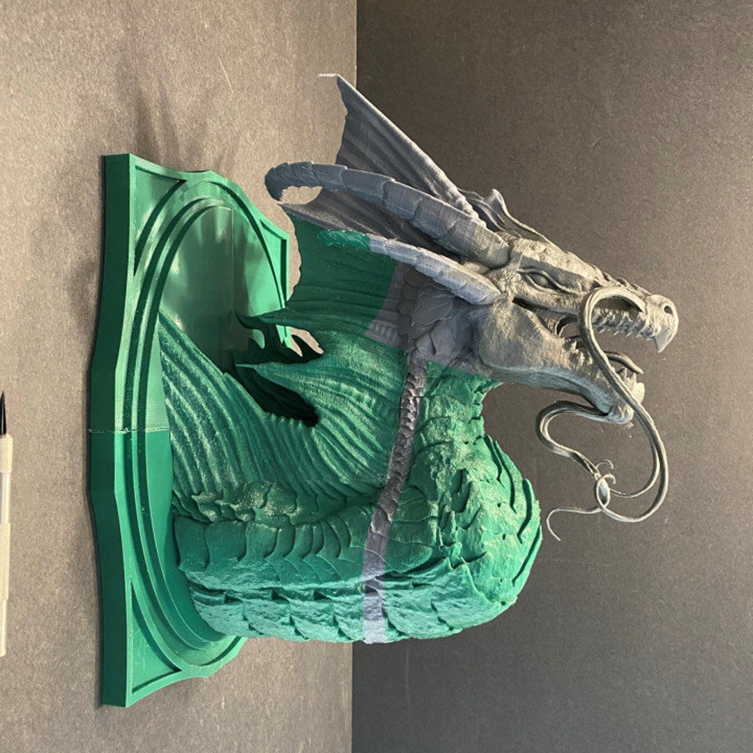 Metallic Dragon Wall Mount the Thunder of Dragons - Etsy Australia