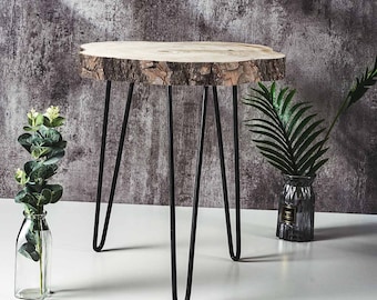 Rustic End Table - Etsy