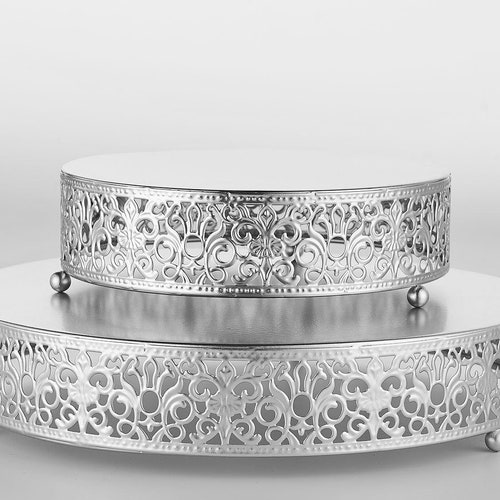 ROUND Silver Rhinestone Cake Stand for Wedding Anniversary - Etsy