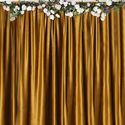 Gold Velvet Backdrop Photo Booth Backdrop Velvet Curtain - Etsy