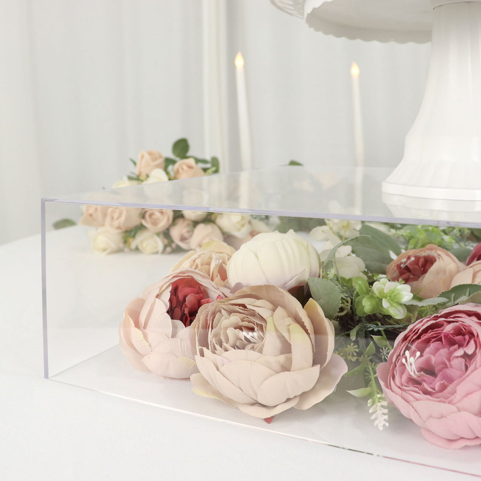 18"x18" | Clear Acrylic Cake Box Stand, Transparent Display Box ...