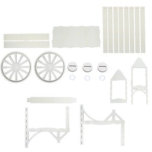 25" Mini Natural Wooden Candy Cart Sweet Stall Display Stand, Wooden ...