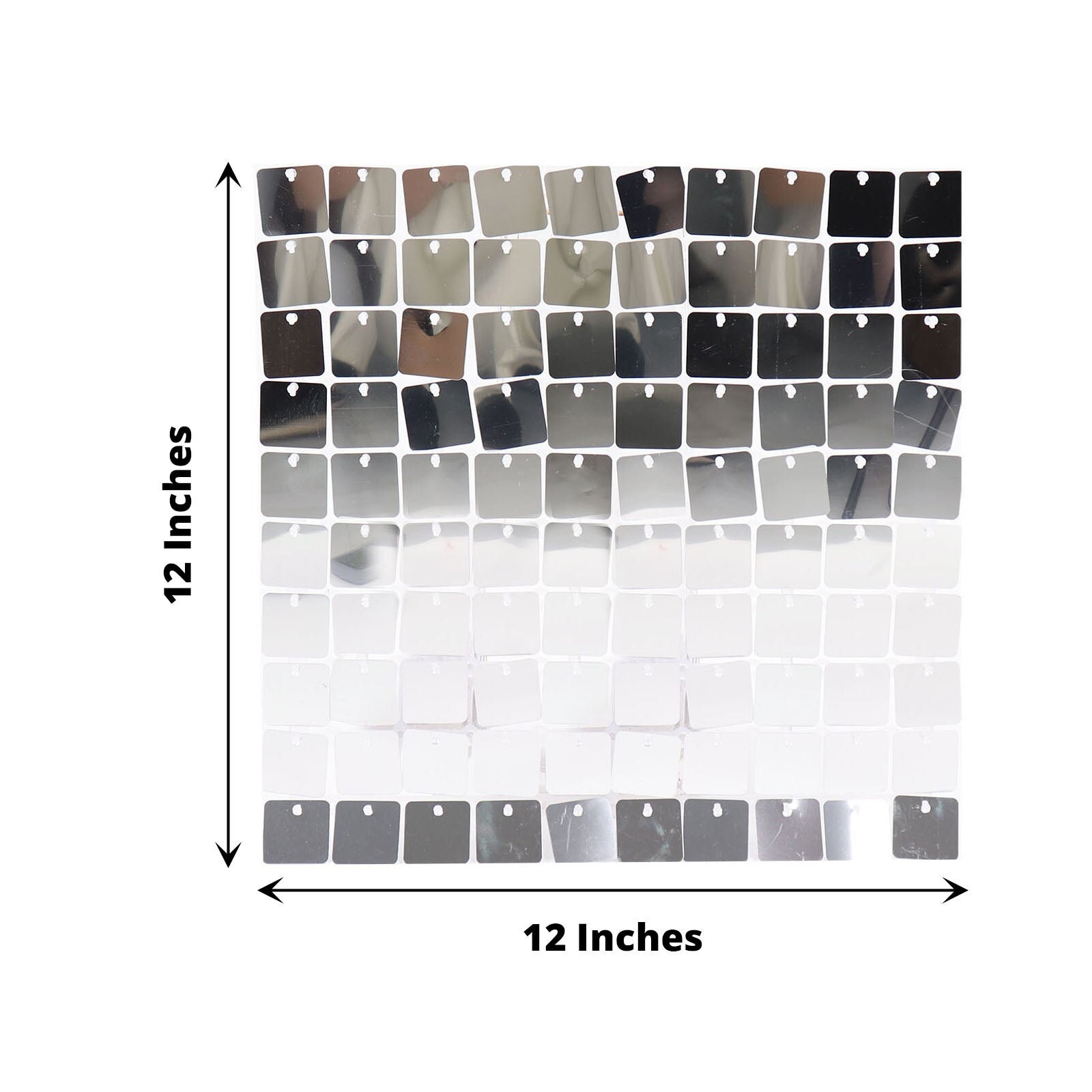 10sq.ft Silver Square Shimmer Sequin Wall Backdrop Panels, Photography ...