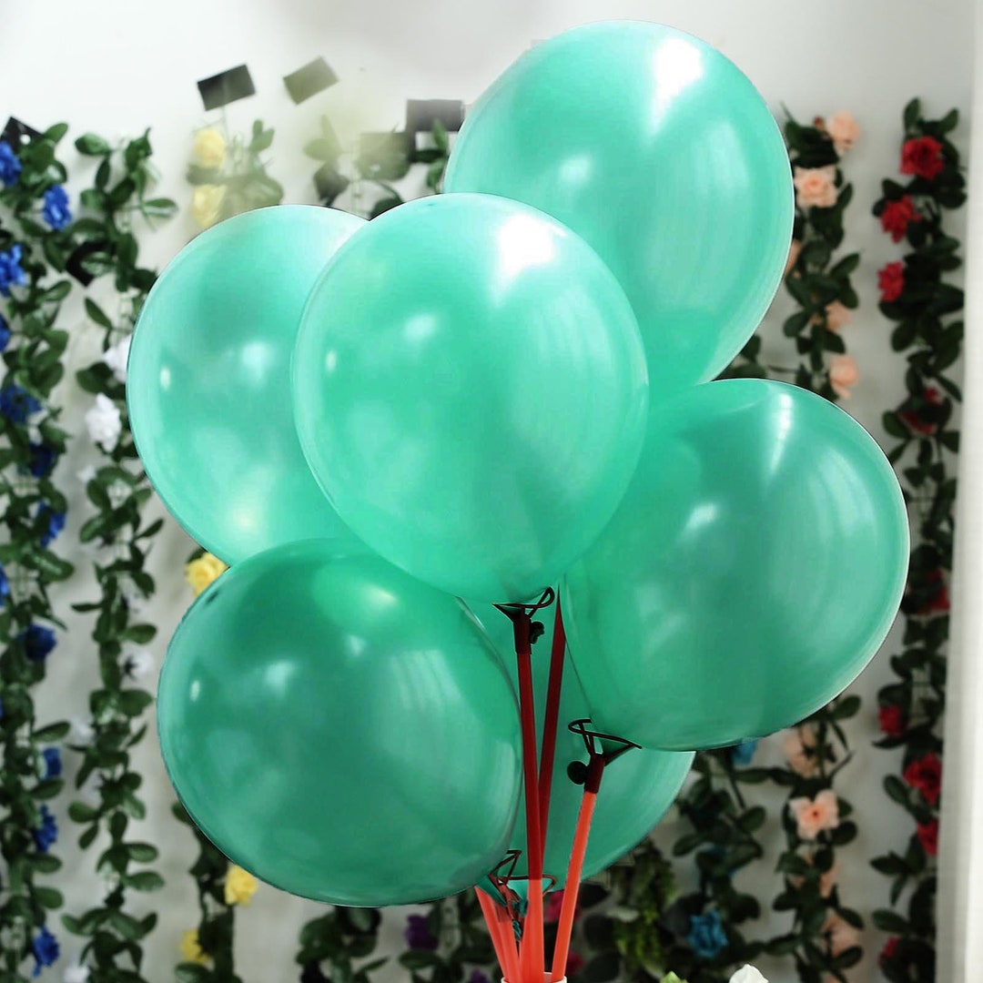 25 Pack 12 Turquoise Pearl Balloons Water Air Helium Party Latex ...