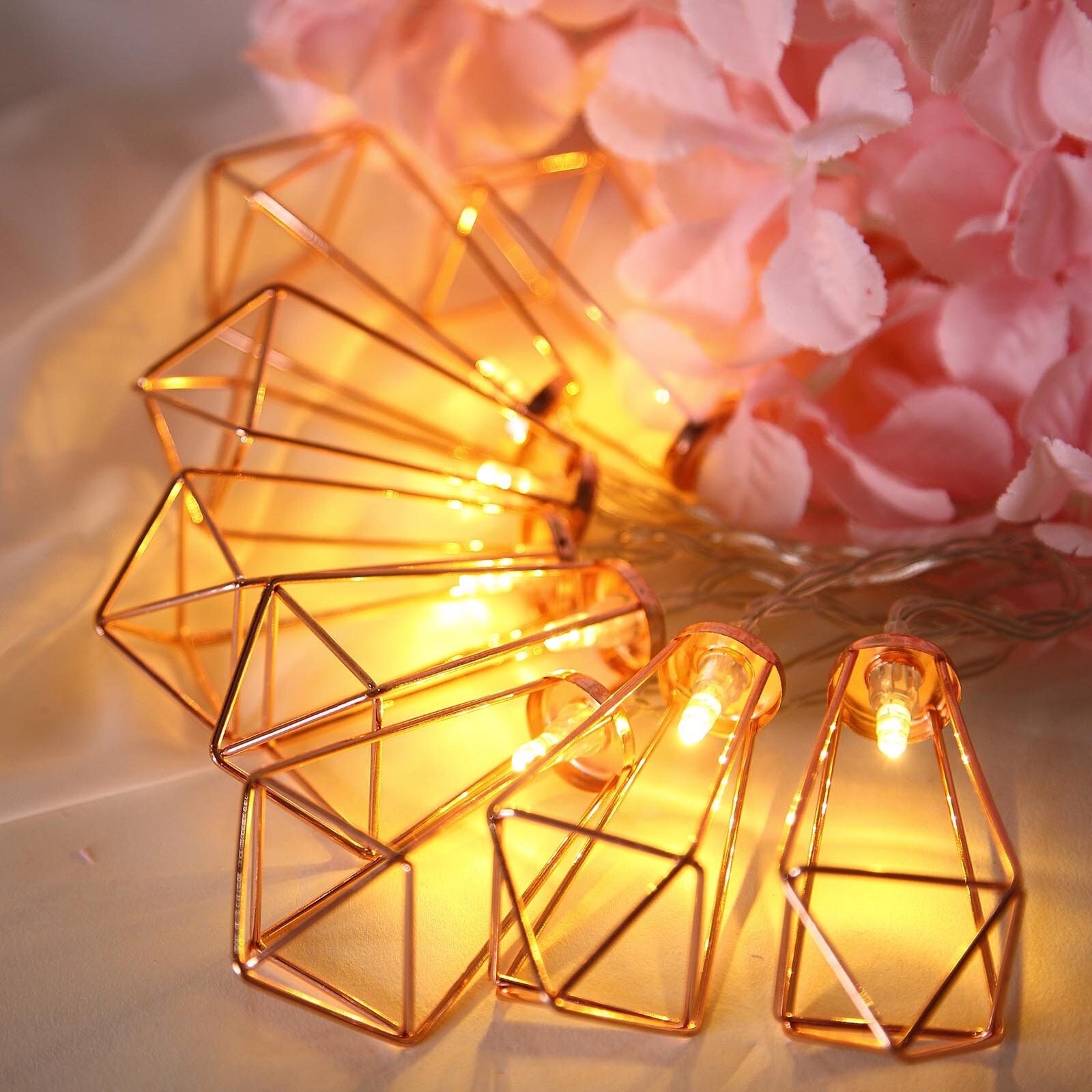 11ft Geometric Prism Fairy String Lights Battery Operated 20 - Etsy