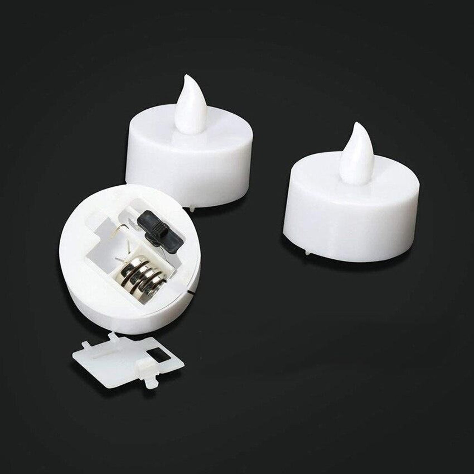 12 Pack White Floating LED Candles Flameless Candles LED - Etsy