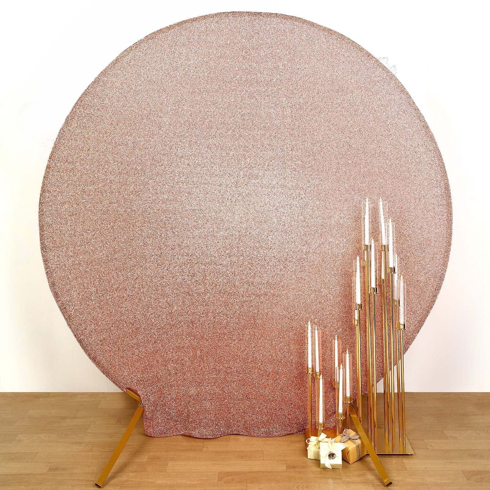 7.5ft Blush Rose Gold Wedding Arch Cover Double Sided | Etsy