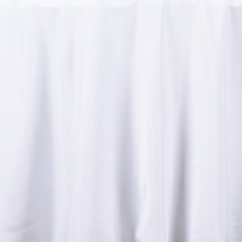 108 White Polyester Round Tablecloth - Etsy