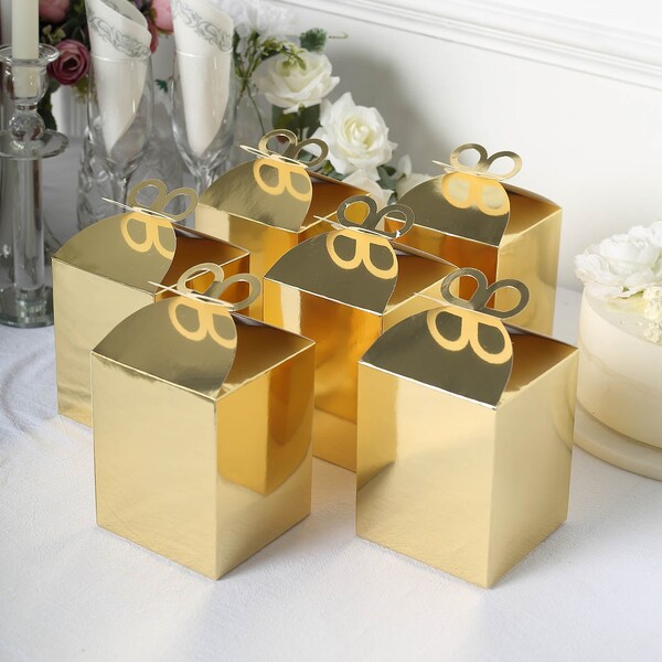 Gold Favor Box - Etsy