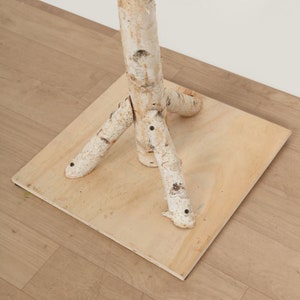 7.4ft Natural Birch Wood Wedding Arch, Square Backdrop Stand ...