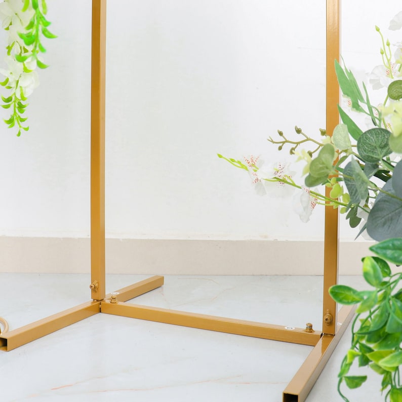 5.5ft Gold Metal Frame Wedding Arch Rectangular Backdrop - Etsy