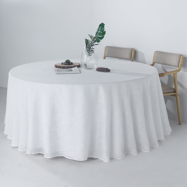 Round White Paper Table Cloth - Etsy