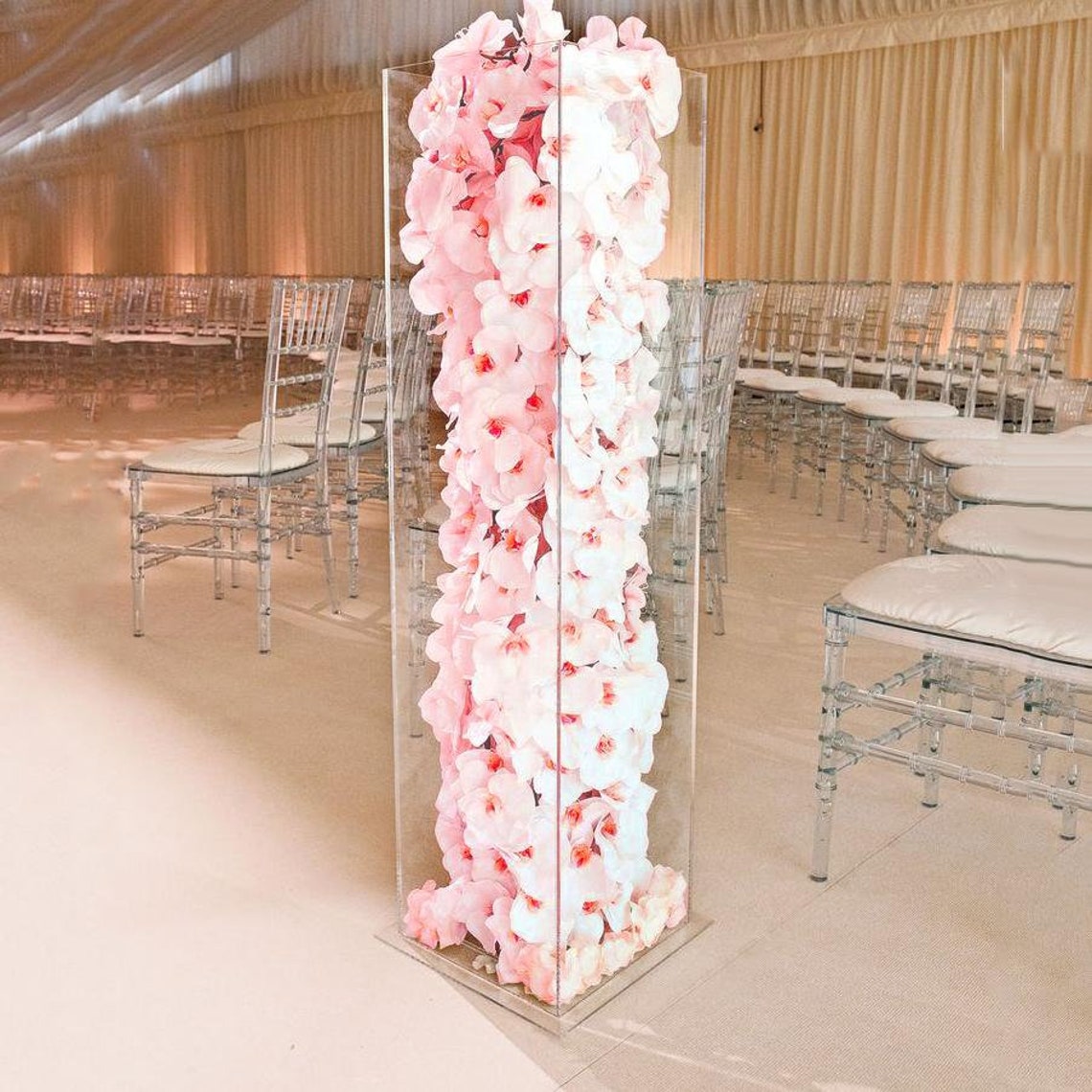 Set of 5 Clear Acrylic Display Boxes Pedestal Stand Riser - Etsy