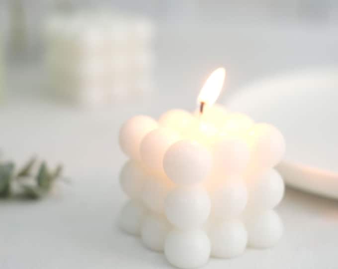 Mini Bubble Candle| Mini Cube Candle|home Decor| Relaxation|home ...