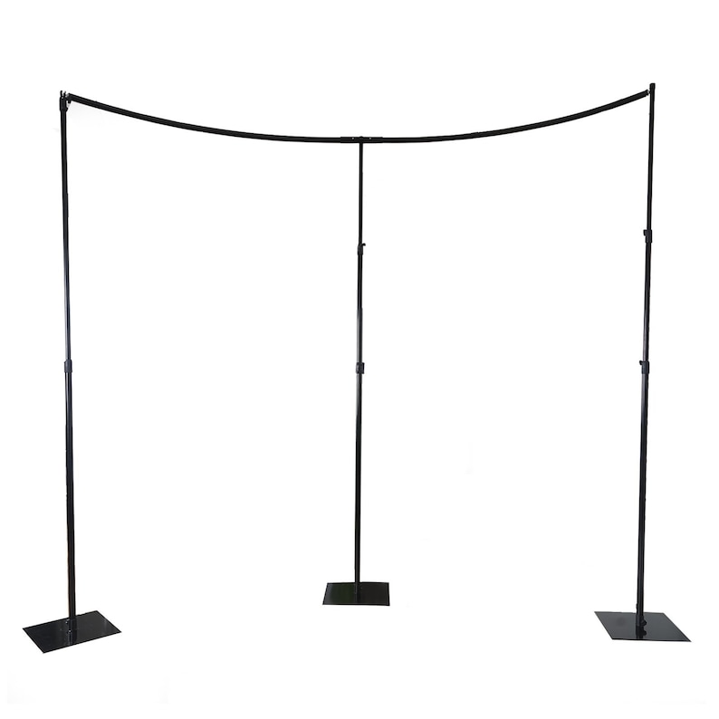 3 Pc Set | 11ft X 13ft Height Adjustable Curved Backdrop Stand ...
