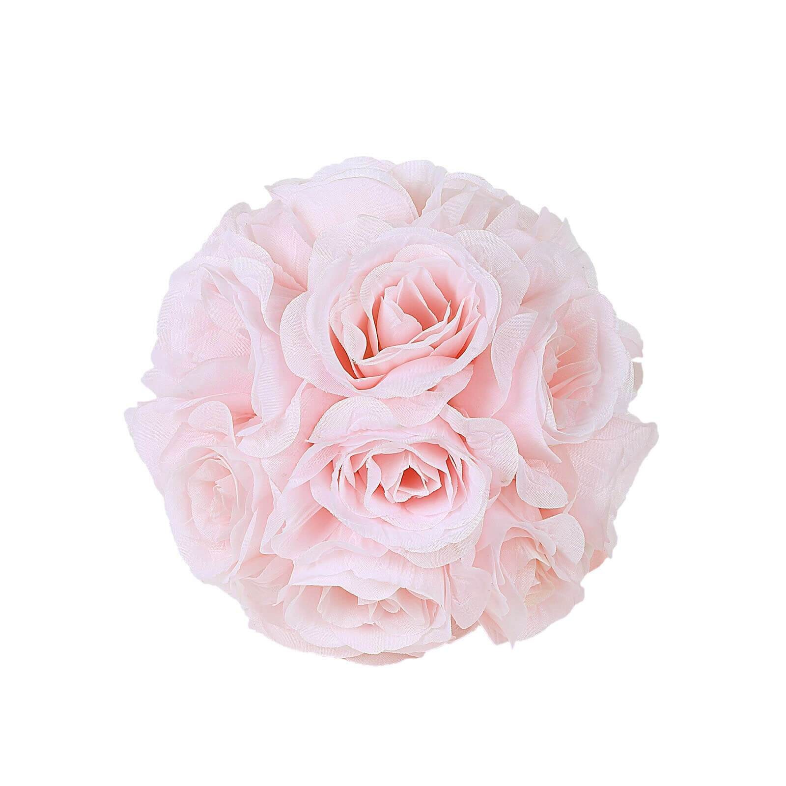2 Pack | 7" Flower Ball, Rose Kissing Balls, Hanging Pomander, Flower ...