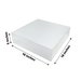 18"x18" | Silver Acrylic Cake Box Stand, Mirror Finish Display Box ...