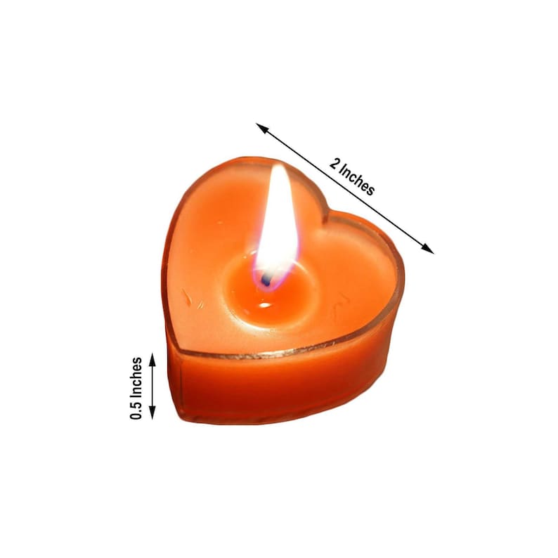 12 Pack Red Heart Candles Love Tealight Candles Small - Etsy