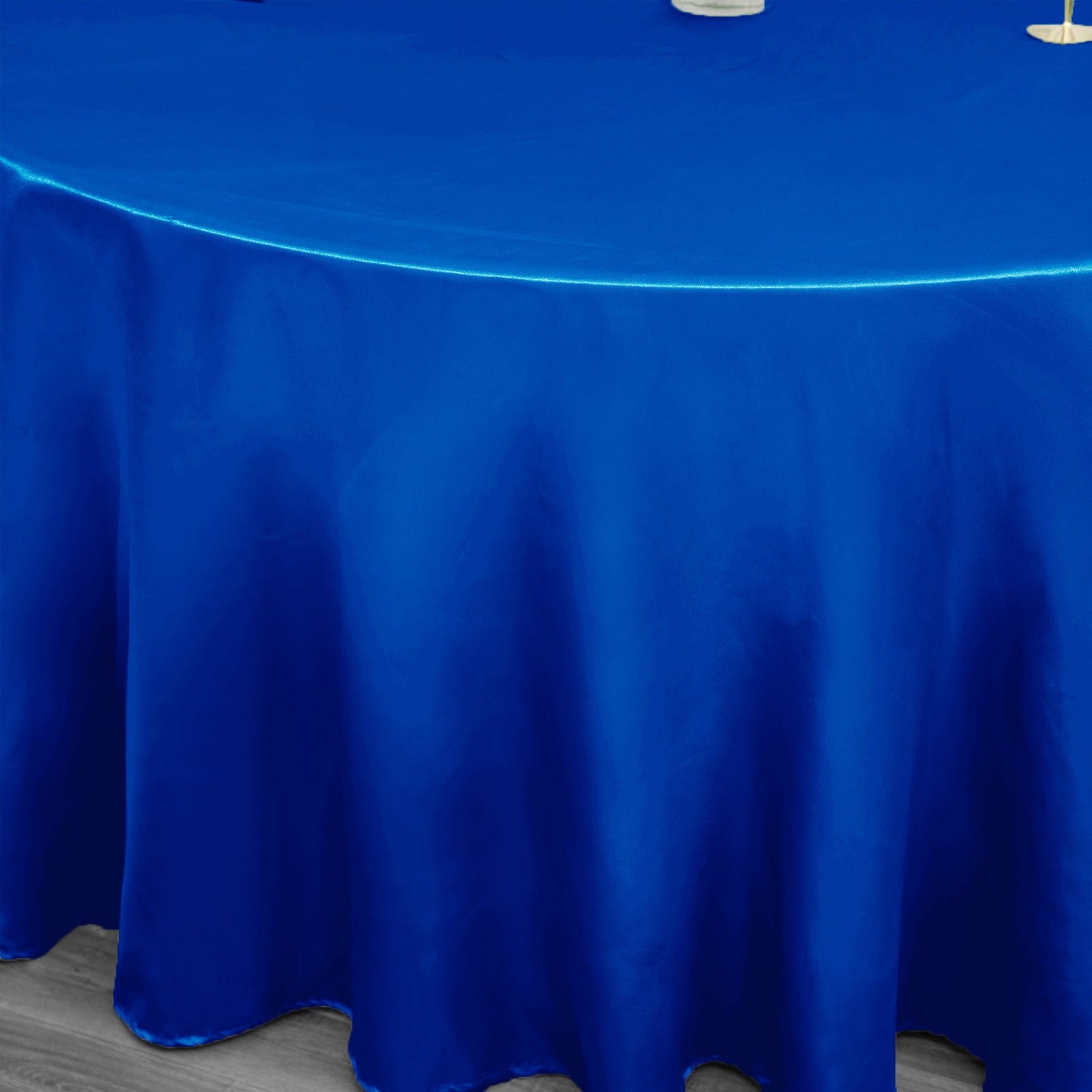 120 Royal Blue Satin Round Tablecloth | Etsy