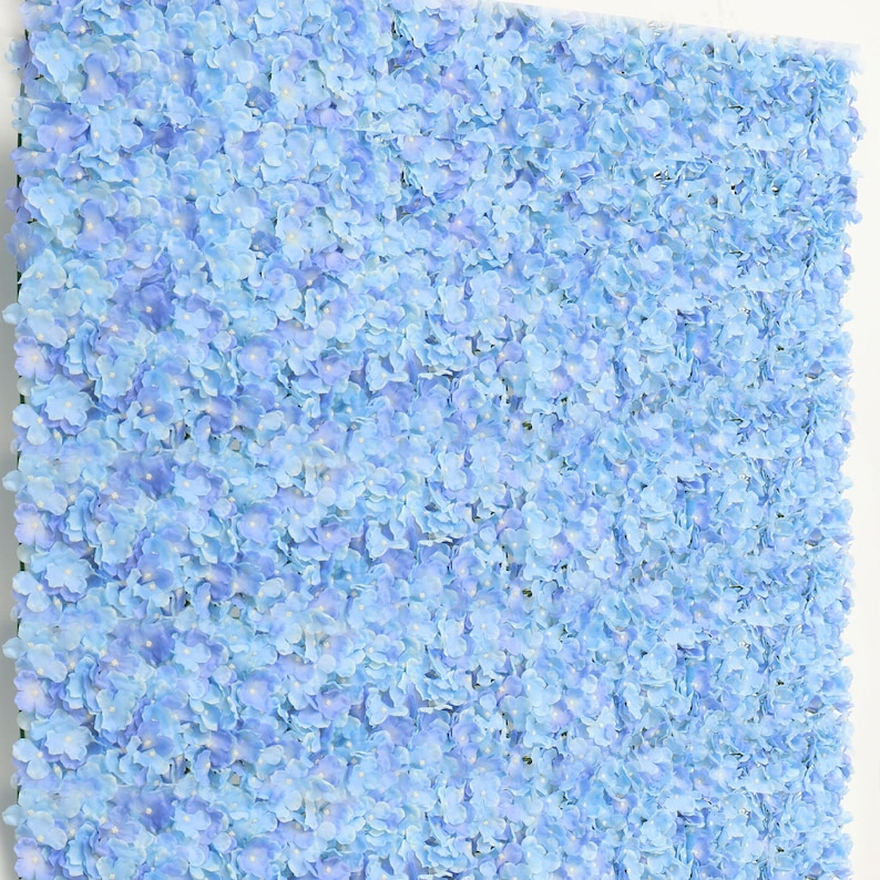 11 Sq Ft - 4 Panels Serenity Blue Hydrangea Flower Wall Panel for ...