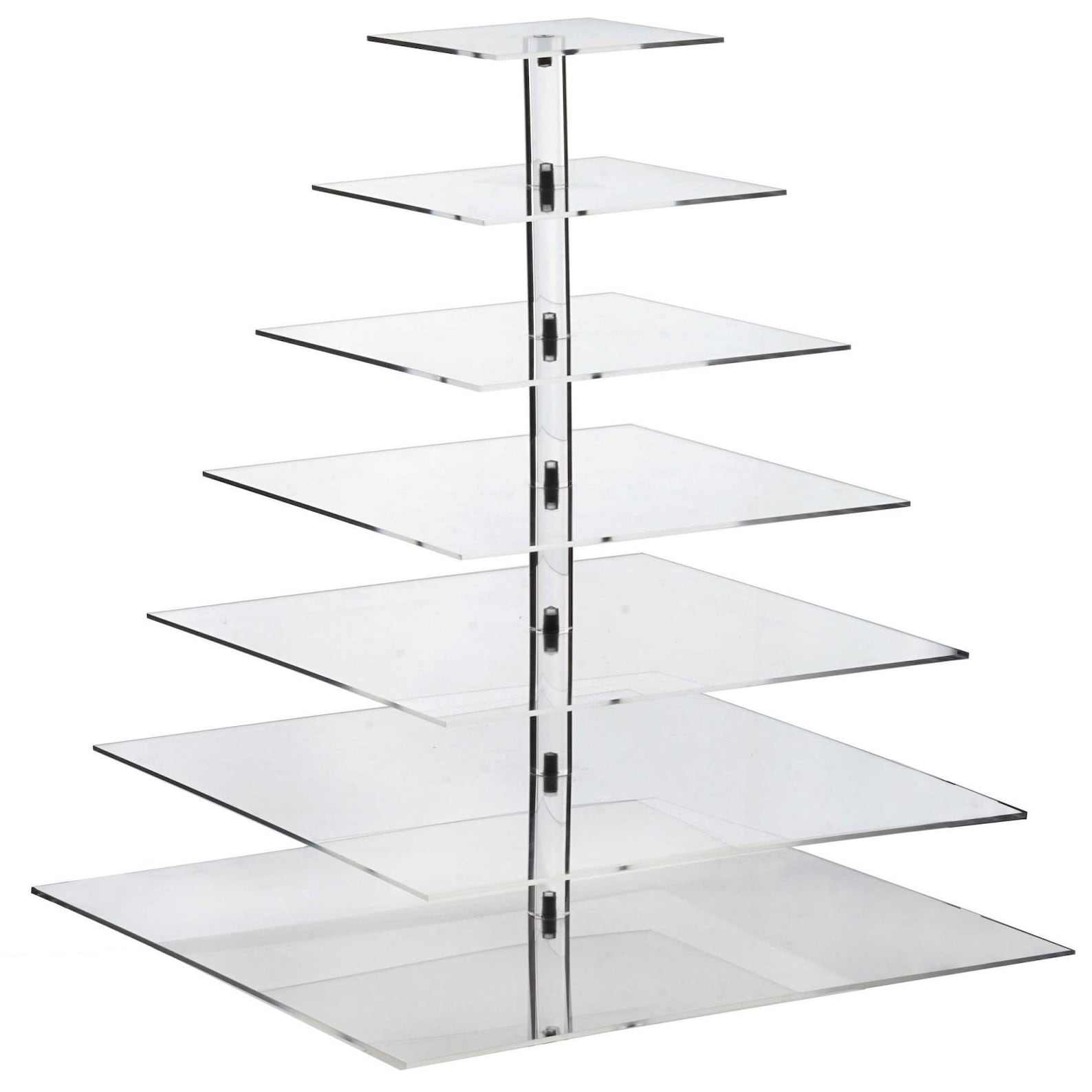 7 Tier 25 Clear Cupcake Stand Acrylic Glass Cake - Etsy