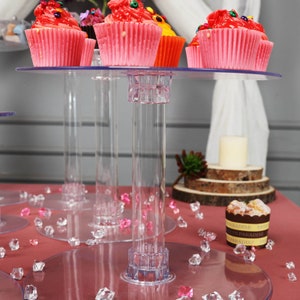 8 Tier Clear Cake Stand, Acrylic Cake Stand Riser, Display Stand for ...