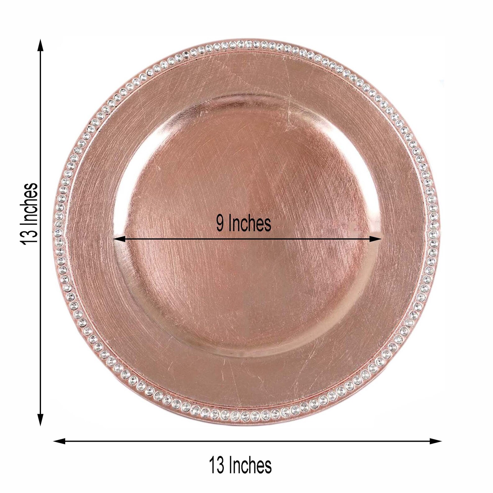 13 Acrylic Charger Plates With Rhinestones Plate | Etsy