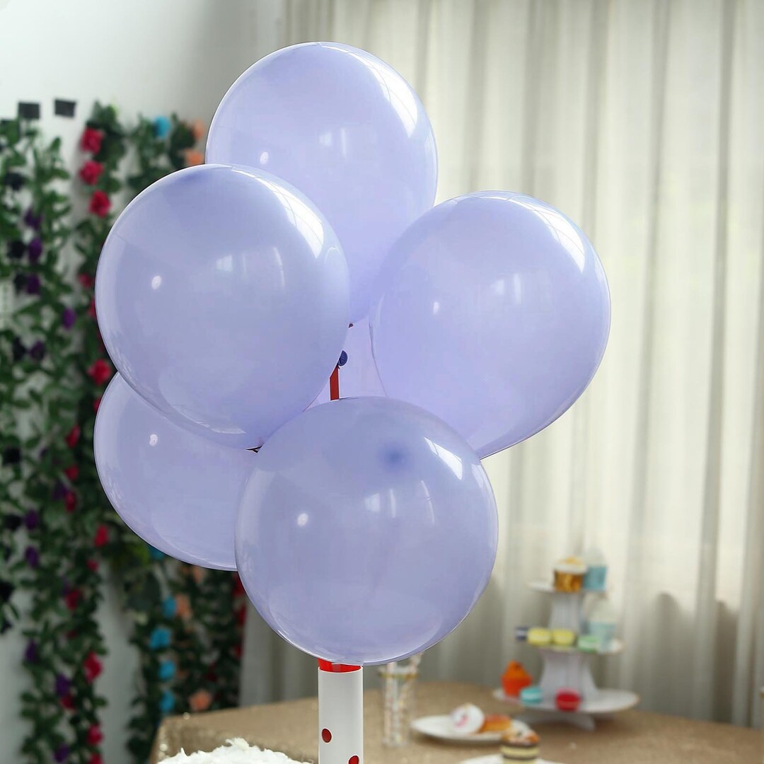 25 Pack - 10" Pastel Periwinkle Helium Latex Balloons - Matte Color ...