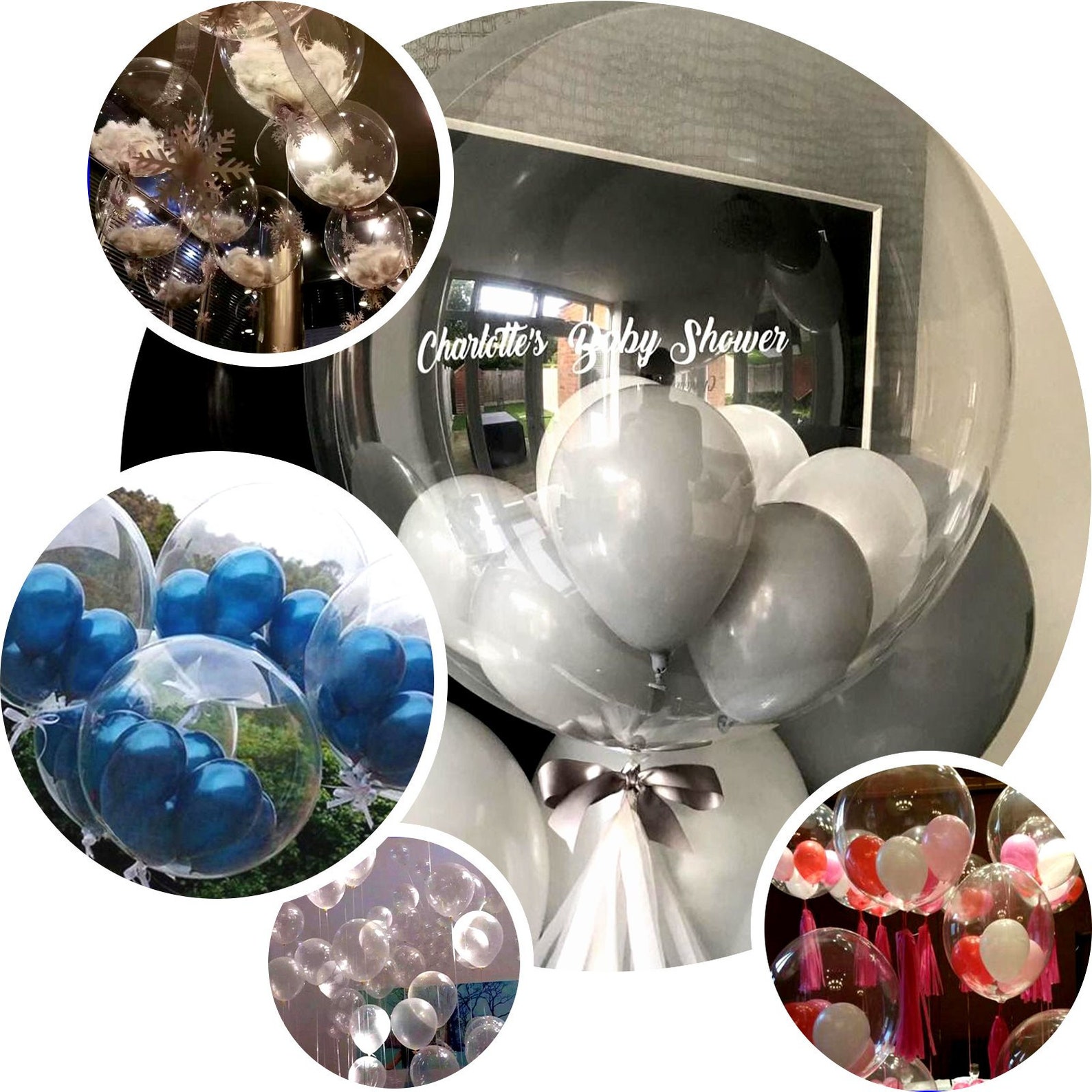 36 Clear Bubble Balloons Transparent Balloons Round | Etsy