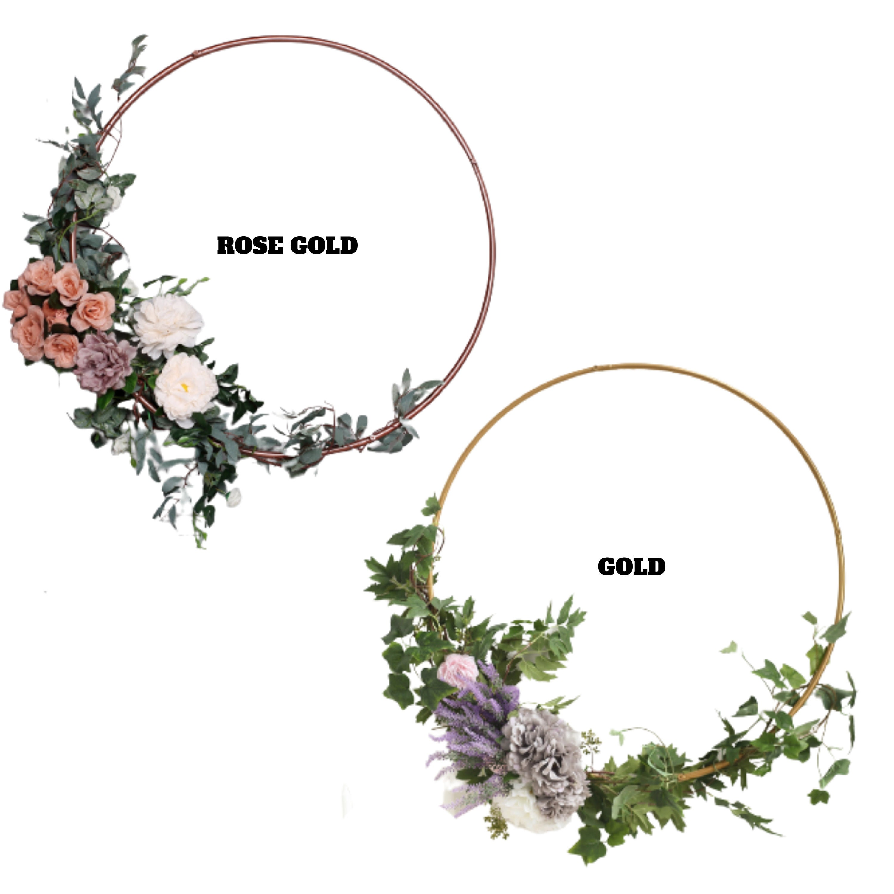 36 Gold Heavy Duty Metal Hoop Wreath Floral Hoop Door | Etsy