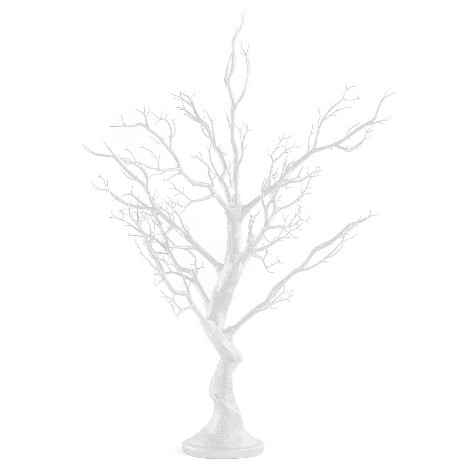 34'' White Manzanita Centerpiece Tree + 8pcs Acrylic Chains, Table ...