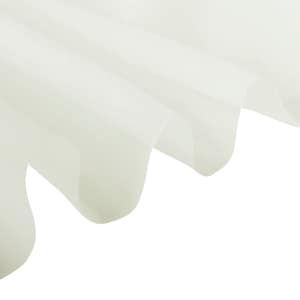 5ftx14ft Premium Ivory Chiffon Curtain Panel Backdrop With Rod Pocket ...