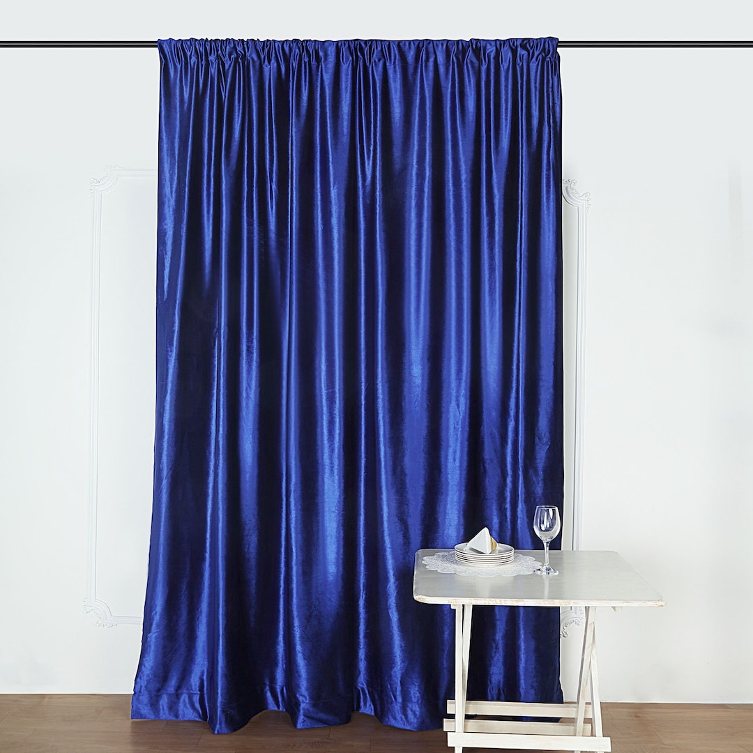 Royal Blue Velvet Backdrop, Photo Booth Backdrop Velvet Curtain Drapes ...
