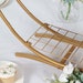 24" Gold Metal Double Hoop Flower Frame Table Centerpiece, Wedding Cake ...