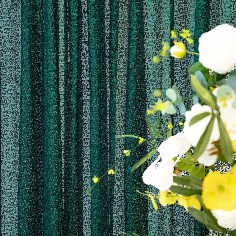 Hunter Green Glitz Sequin Backdrop Photo Booth Backdrop - Etsy