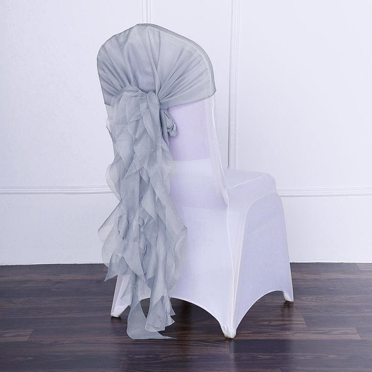 Set of 6 Strands Chiffon Sash for Chair Decor Wedding Chair - Etsy