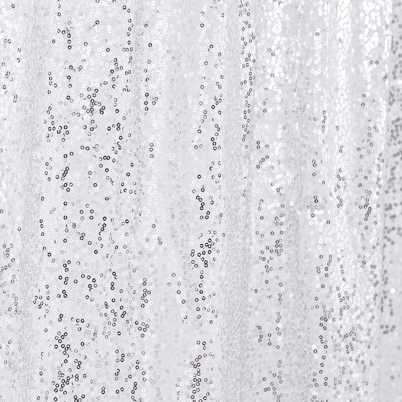 Silver Glitz Sequin Backdrop Photo Booth Backdrop Sequin - Etsy