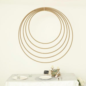 24" Gold Heavy Duty Metal Hoop Wreath, Floral Hoop, Door Wreath ...