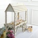 25" Mini Natural Wooden Candy Cart Sweet Stall Display Stand, Wooden ...