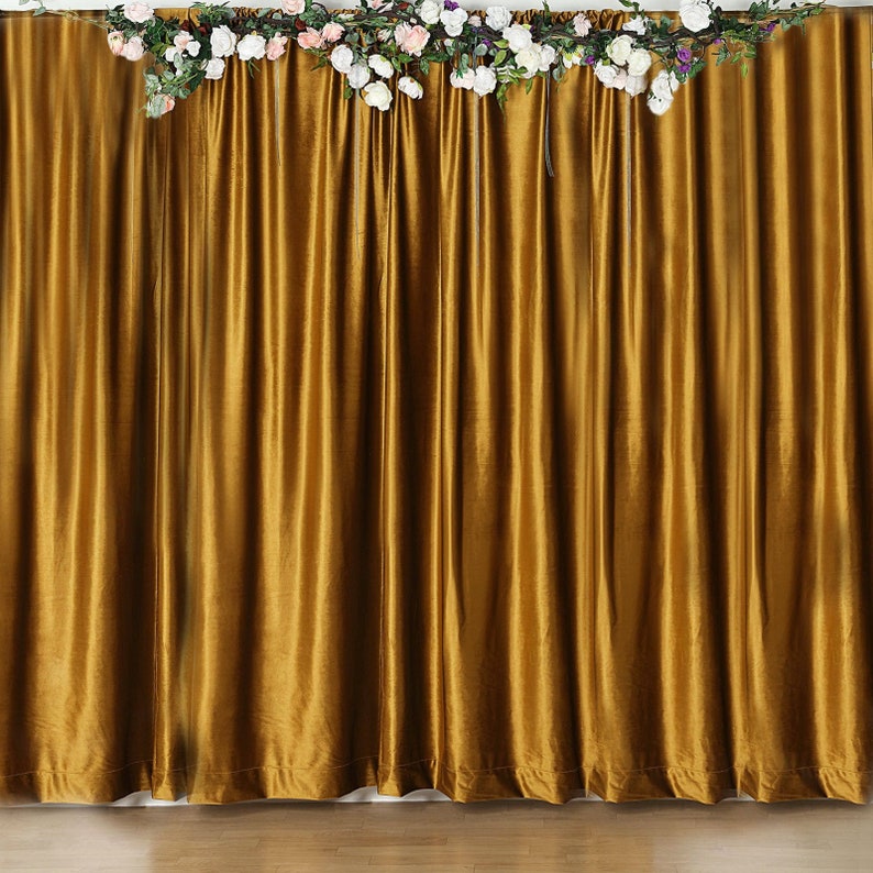 Gold Velvet Backdrop Photo Booth Backdrop Velvet Curtain - Etsy