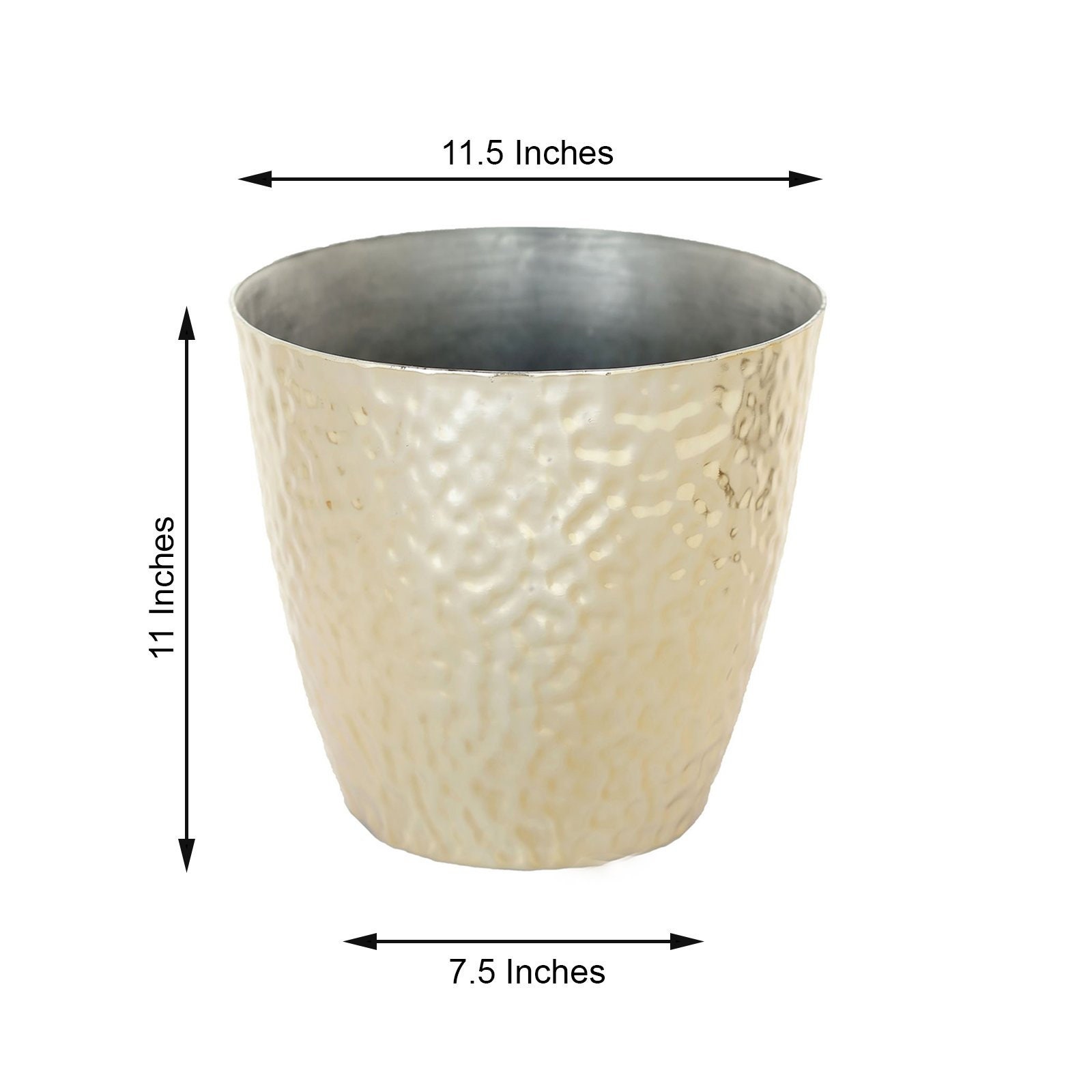 Decorative Garden Pots, Plant Pots for Flowers and Greenery, Metallic ...